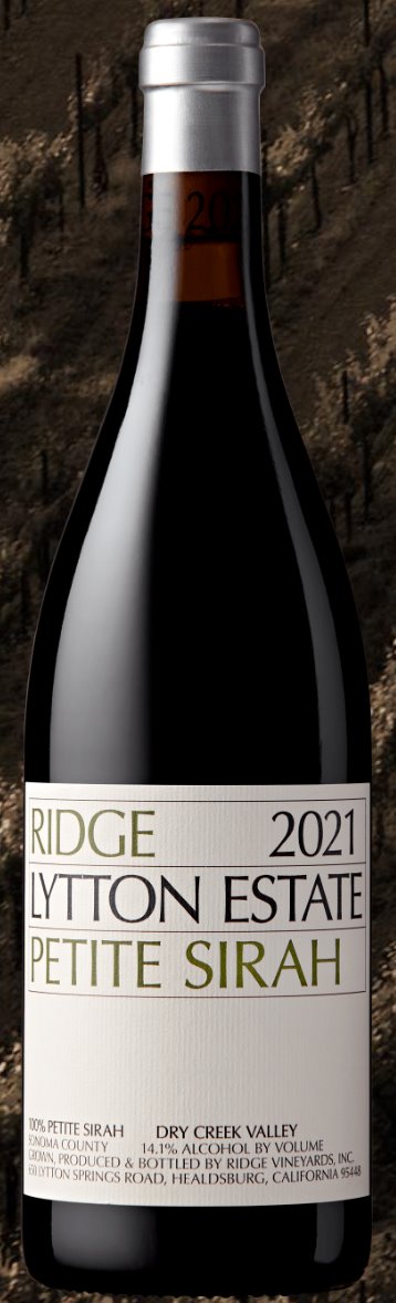 Ridge Lytton Estate Petite Sirah 2021 - 750ml – Redneck Wine Company