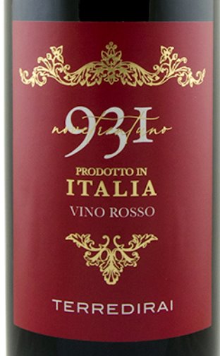 Terre Di Rai - 931 Novetrentuno Rosso - 750ml – Redneck Wine Company